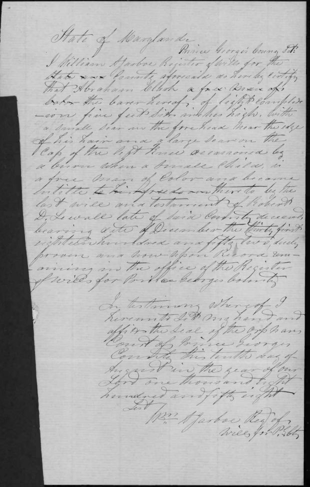 Abraham Clarke (ca. 1815-1891) – stories of Then